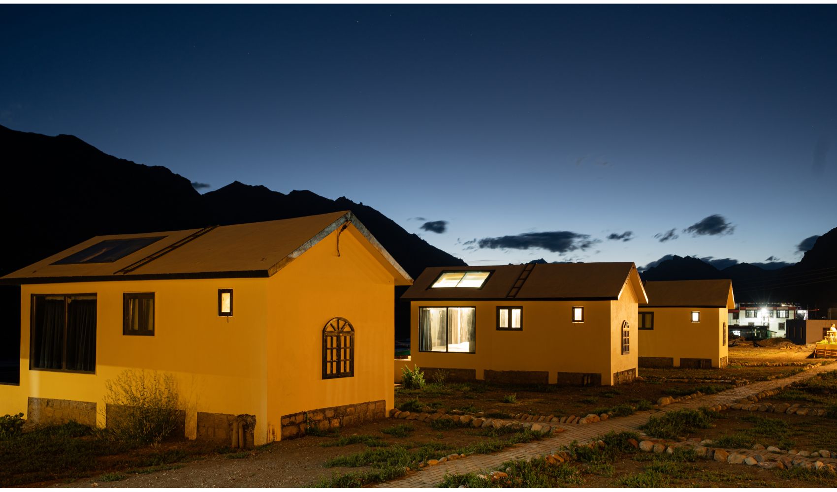 Yellow hotels and Cottages